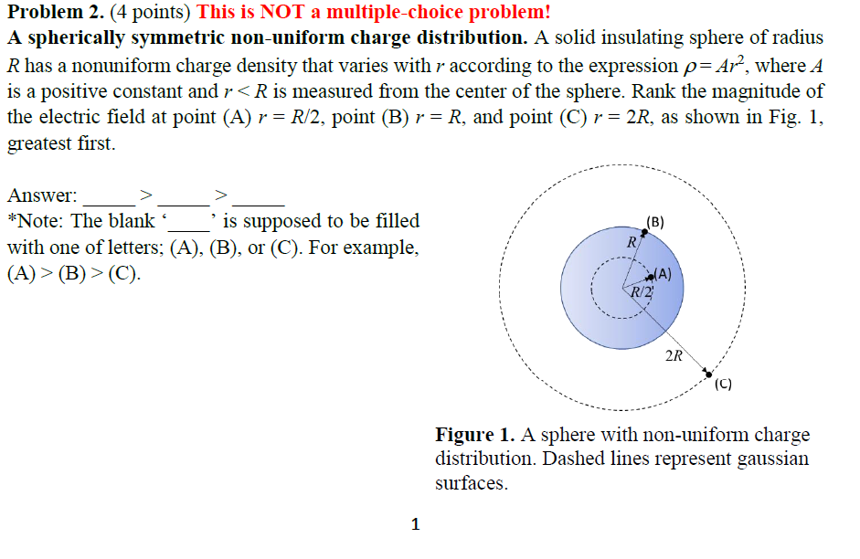 Solved Problem 2. (4 points) This is NOT a multiple-choice | Chegg.com