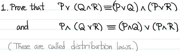 Solved Prove that P union (Q intersection R) equivalence (P | Chegg.com
