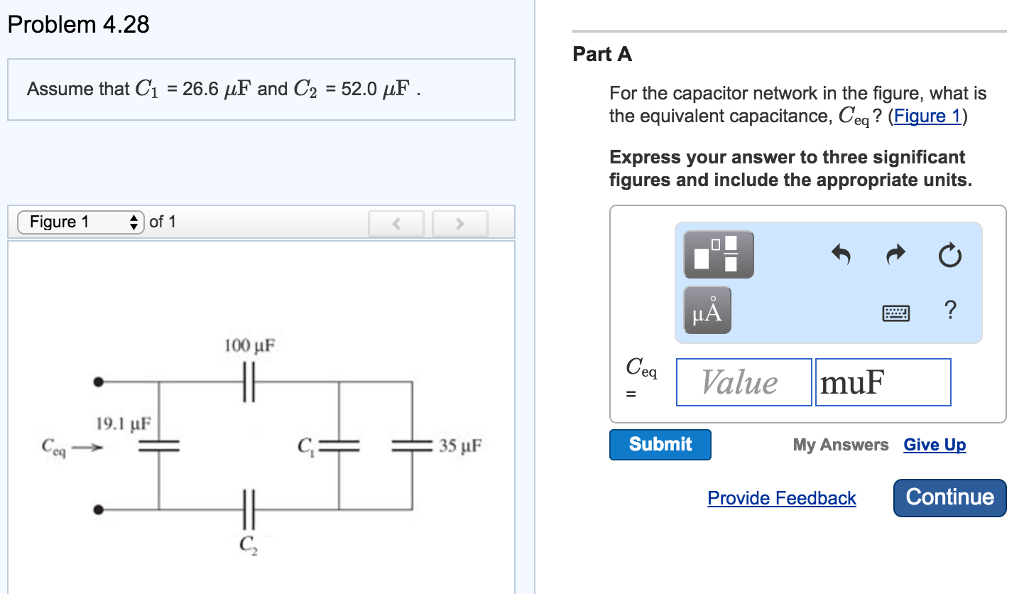 Solved Assume that C_1 = 26.6 mu F and C_2 = 52.0 mu F. For | Chegg.com