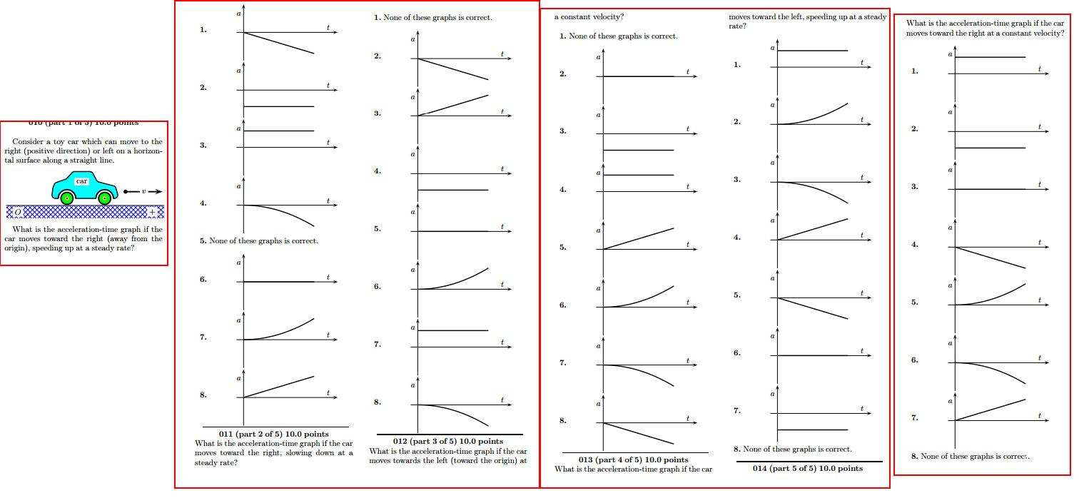 Solved: Consider A Toy Car Which Can Move To The Right (po... | Chegg.com