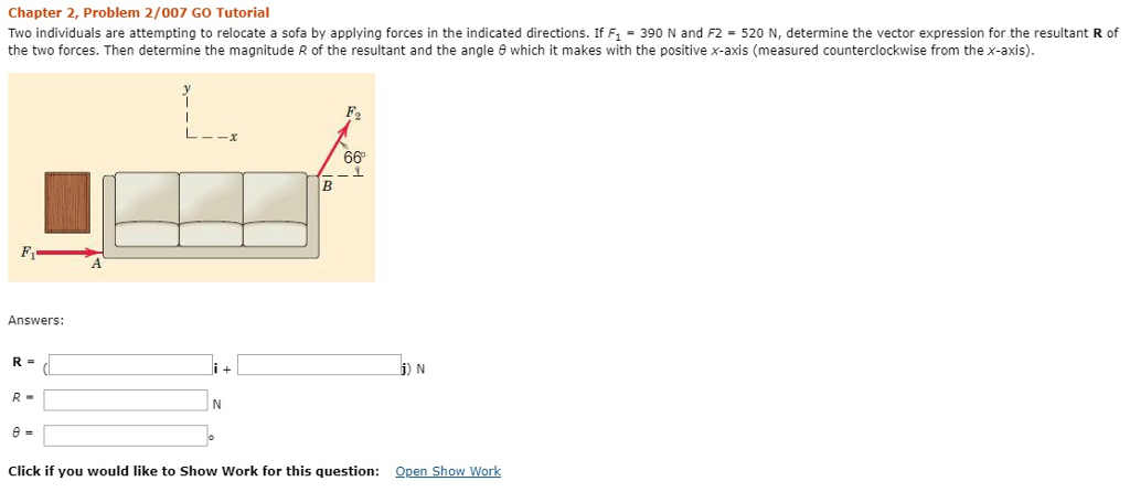 Solved Two individuals are attempting to relocate a sofa by | Chegg.com