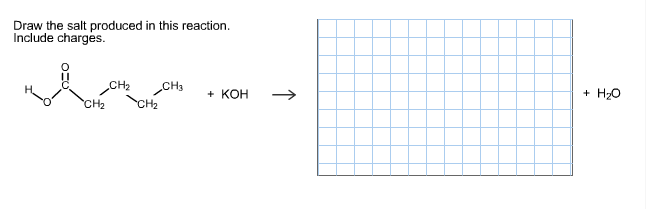 Solved Draw the salt produced in this reaction. Include | Chegg.com