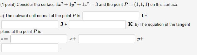 Solved der the surface 1a and the a) The outward unit normal | Chegg.com