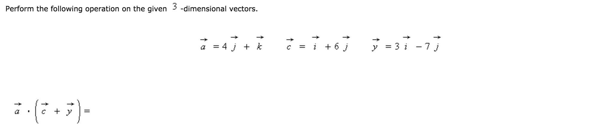 Solved Perform The Following Operation On The Given 3