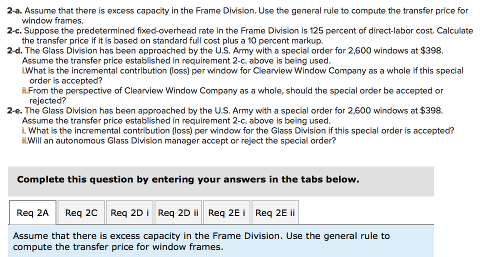 Solved 2-a. Assume that there is excess capacity in the | Chegg.com