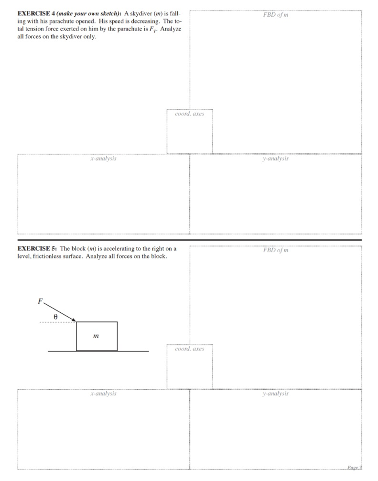 Solved Draw a Free Body Diagram and Utilize Newton's Second | Chegg.com