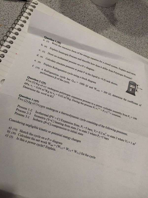Solved Write the intensive form of the energy equation for a | Chegg.com