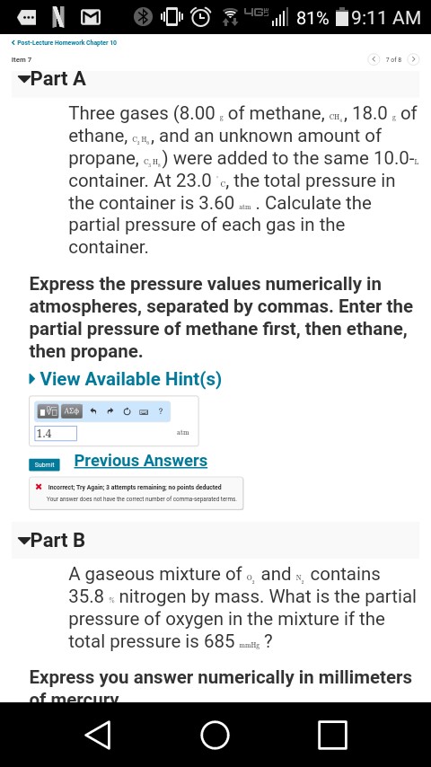 Solved 0 0念46tu 111 81 % 9:11 AM Post-Lecture Homework | Chegg.com