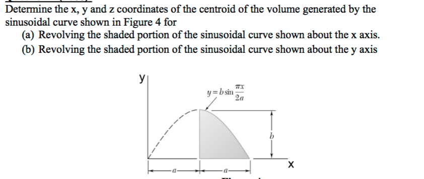 Solved Determine the x, y and z coordinates of the centroid | Chegg.com