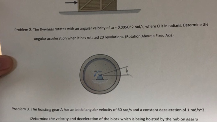 Solved The Flywheel Rotates With An Angular Velocity Of U 