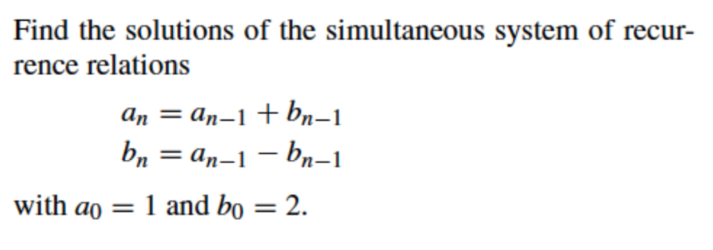 Solved Find the solutions of the simultaneous system of | Chegg.com