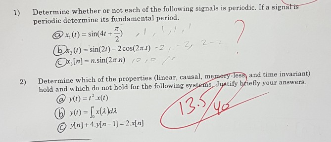Solved 1) Determine whether or not each of the following | Chegg.com