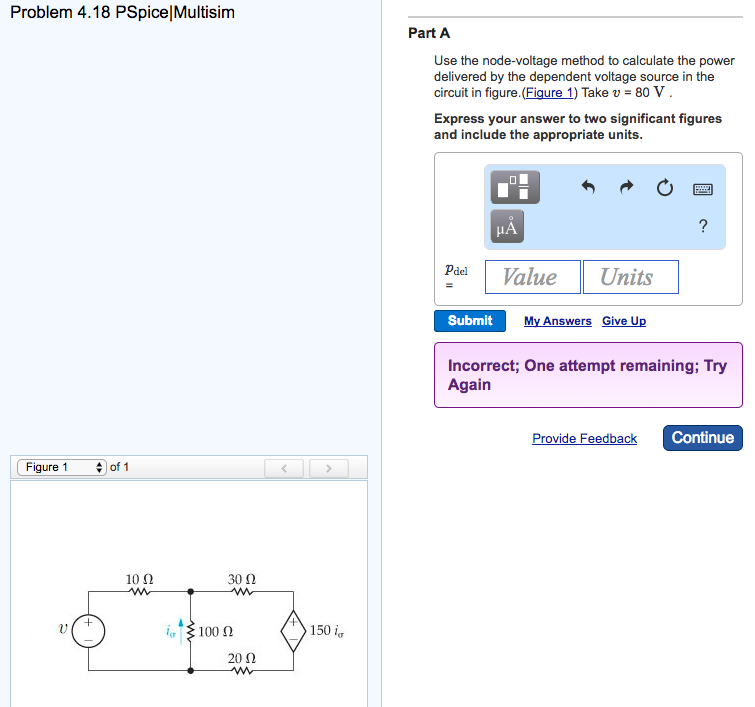 Solved Problem 4.18 PSpice Multisim Part A Use the | Chegg.com