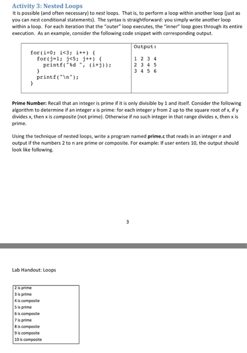 Solved It is possible (and often necessary) to nest loops. | Chegg.com