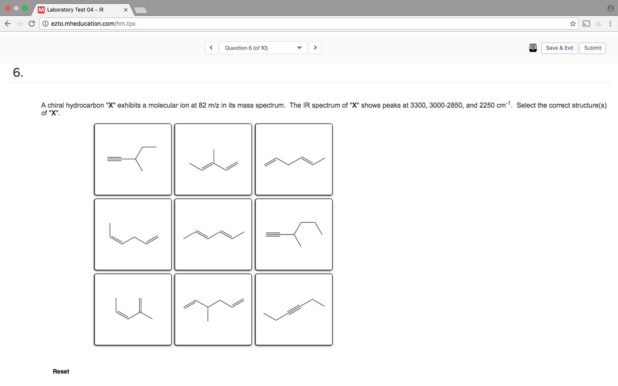 Solved A chiral hydrocarbon "X" exhibits a molecular ion | Chegg.com