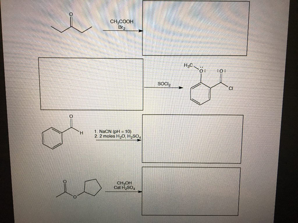 Solved CH3COOH Br2 H 1. NaCN (pH 10) 2. 2 moles H2O, H2SO4 | Chegg.com