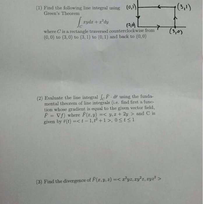 Solved Find the following line integral using Green's | Chegg.com
