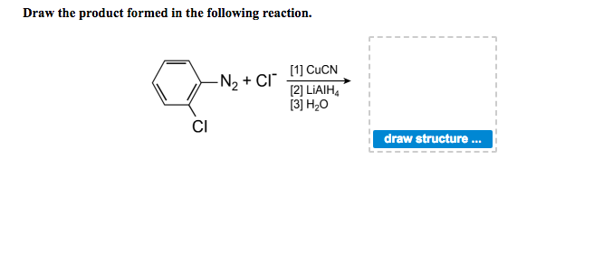 Solved Draw the product formed in the following reaction. | Chegg.com
