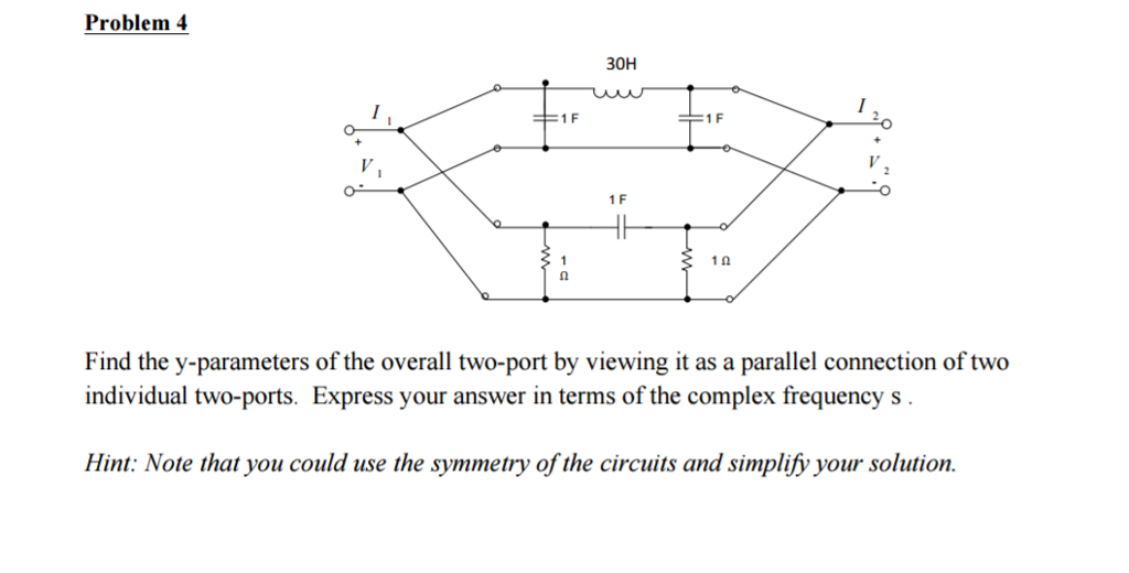 Solved Find the y-parameters of the overall two-port by | Chegg.com