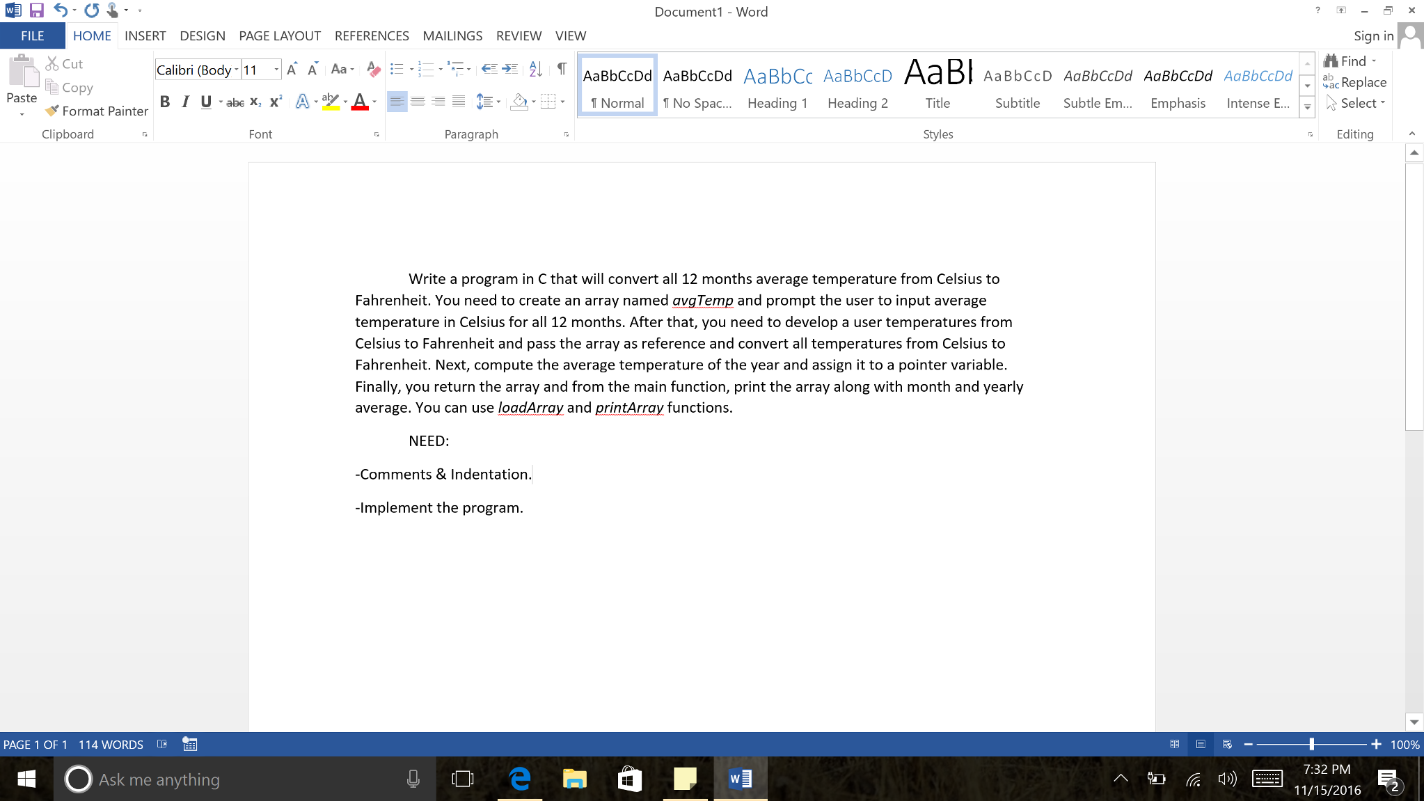 Solved Write A Program In C That Will Convert All 12 Months 2691