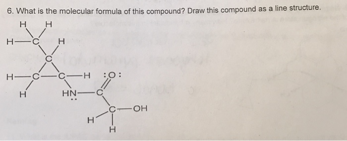 Solved What is the molecular formula of this compound? Draw | Chegg.com
