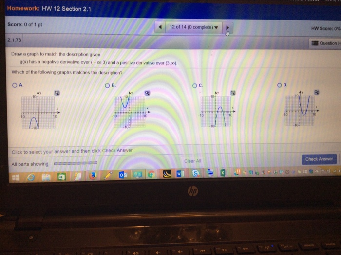 Solved Draw a graph to match the description given g(x) has | Chegg.com