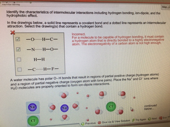 Solved Identify the characteristic of intermolecular | Chegg.com
