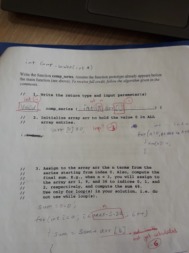 Solved 6 20 Points Write A Ctt Program To Compute The Sum 