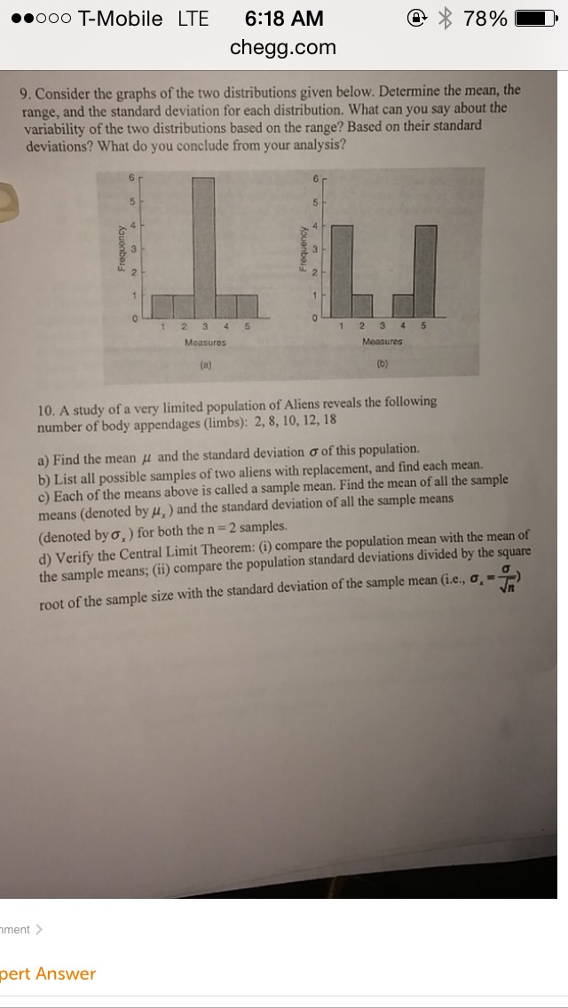 Solved Consider the graphs of the two distributions given | Chegg.com