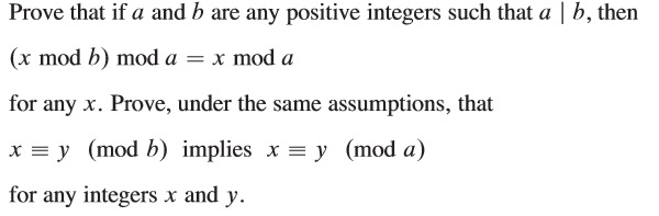 Solved Prove that if a and h are any positive integers such | Chegg.com