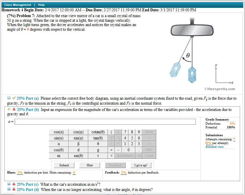 Solved Class Management I Help Homework 4 Begin Date: | Chegg.com