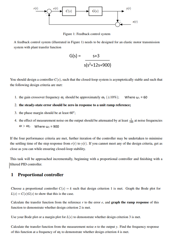 Solved R T E R Y R C S G S N T Figure 1 Feedback Chegg
