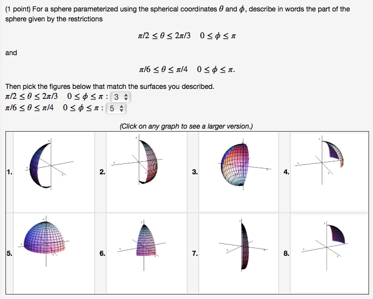 Solved For A Sphere Parameterized Using The Spherical