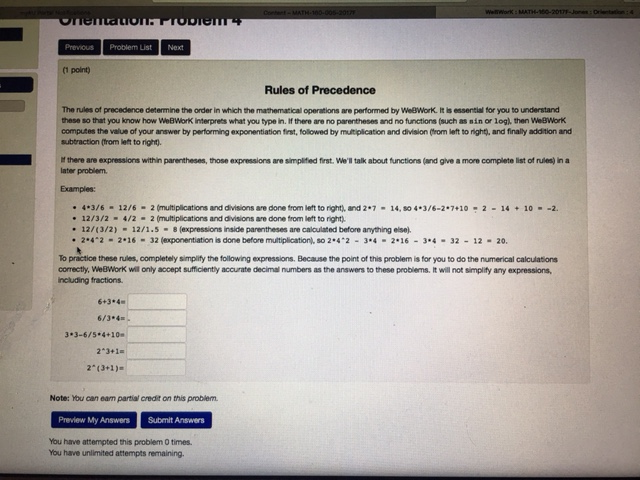 Solved The rules of precedence determine the order in which | Chegg.com