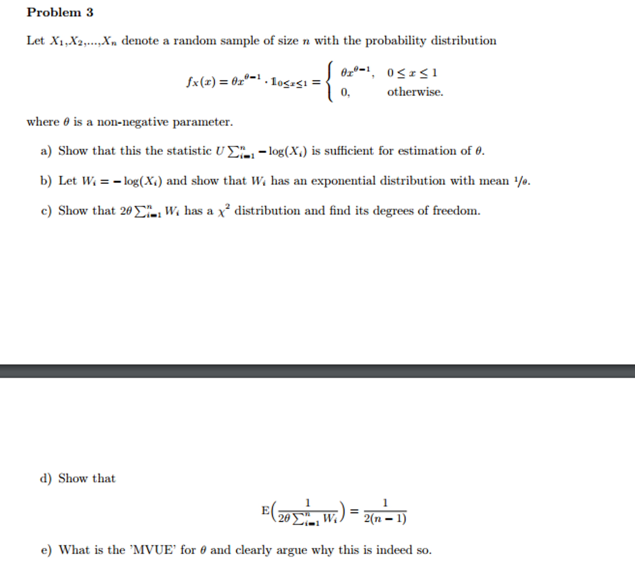 Let X_1, X_2, ..., X_n denote a random sample of size | Chegg.com
