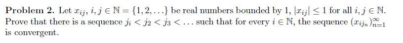 Solved Let x_ij, i, j elementof N = {1, 2, ellipsis} be real | Chegg.com