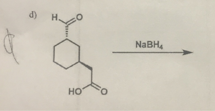 Solved HO NaBH | Chegg.com