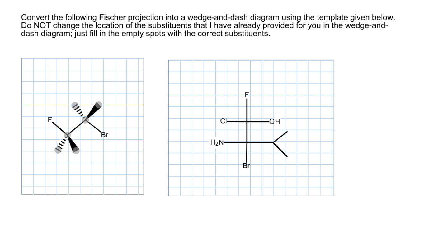 Solved Convert the following Fischer projection into a | Chegg.com