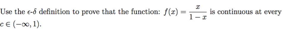 Solved Use the E-5 definition to prove that the function: | Chegg.com