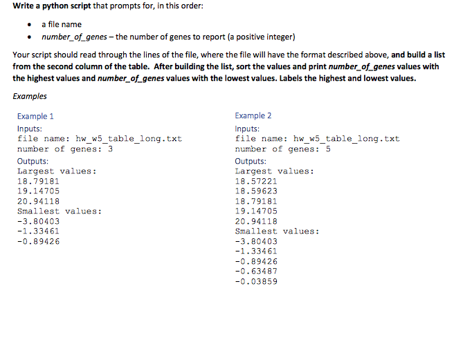 Solved Write a python script that prompts for, in this | Chegg.com