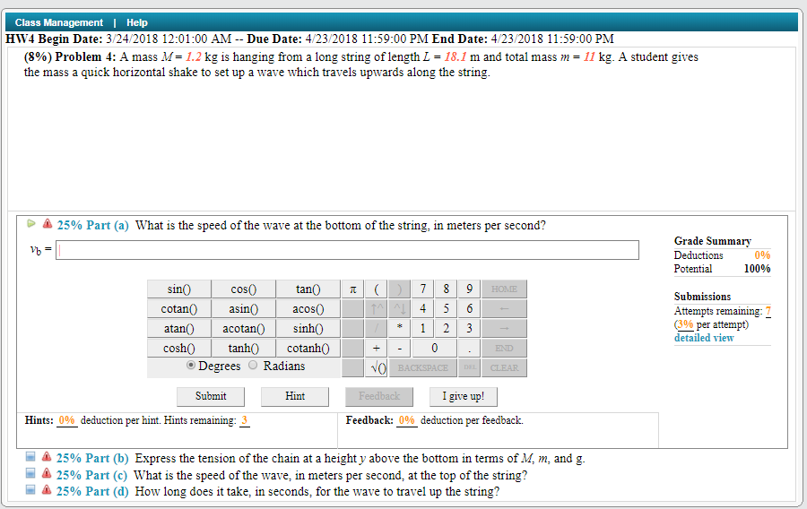 Solved Class Management Help HW4 Begin Date: 3/24/2018 | Chegg.com