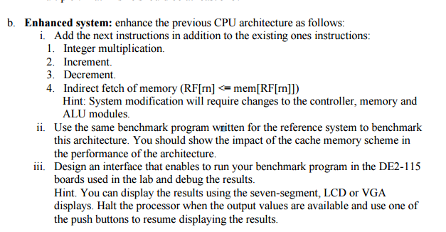 Solved Hi, I need to design a simple computer model in | Chegg.com
