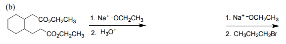 Solved (b) CO2CH2CH3 1. Na -OCH2CH. CO2 CH2CH3 2. H3O 1. Na | Chegg.com