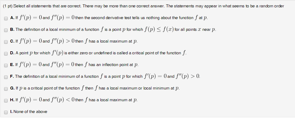Solved Select All Statements That Are Correct There May Be