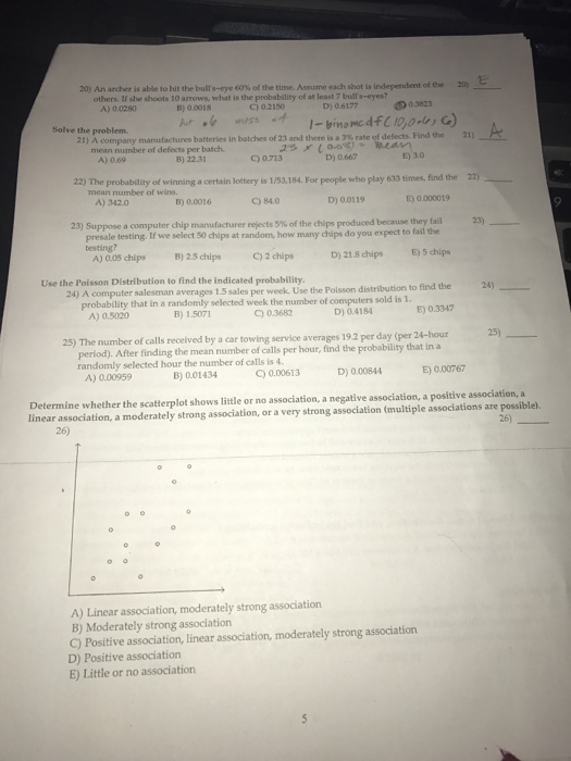 Solved Find the indicated probability 27 A multiple choice | Chegg.com