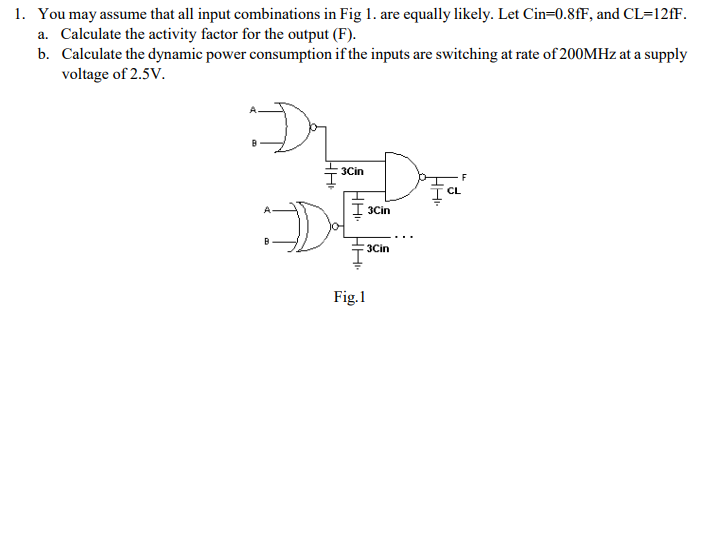 Solved l. You may assume that all input combinations in Fig | Chegg.com