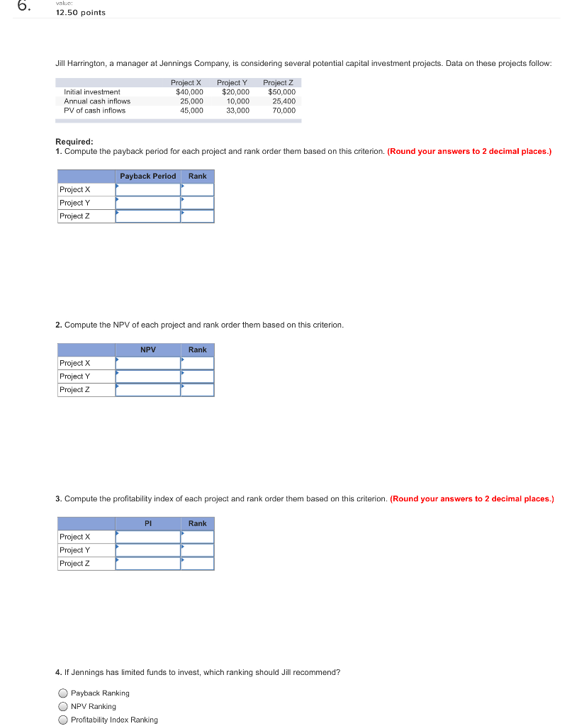 Solved value: 12.50 points A number of terms and concepts | Chegg.com
