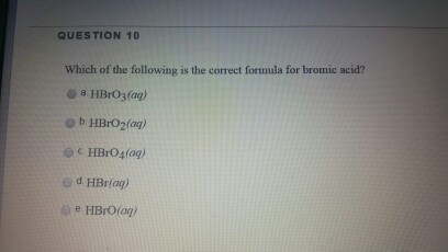 Solved Which of the following ix the correct formula for | Chegg.com
