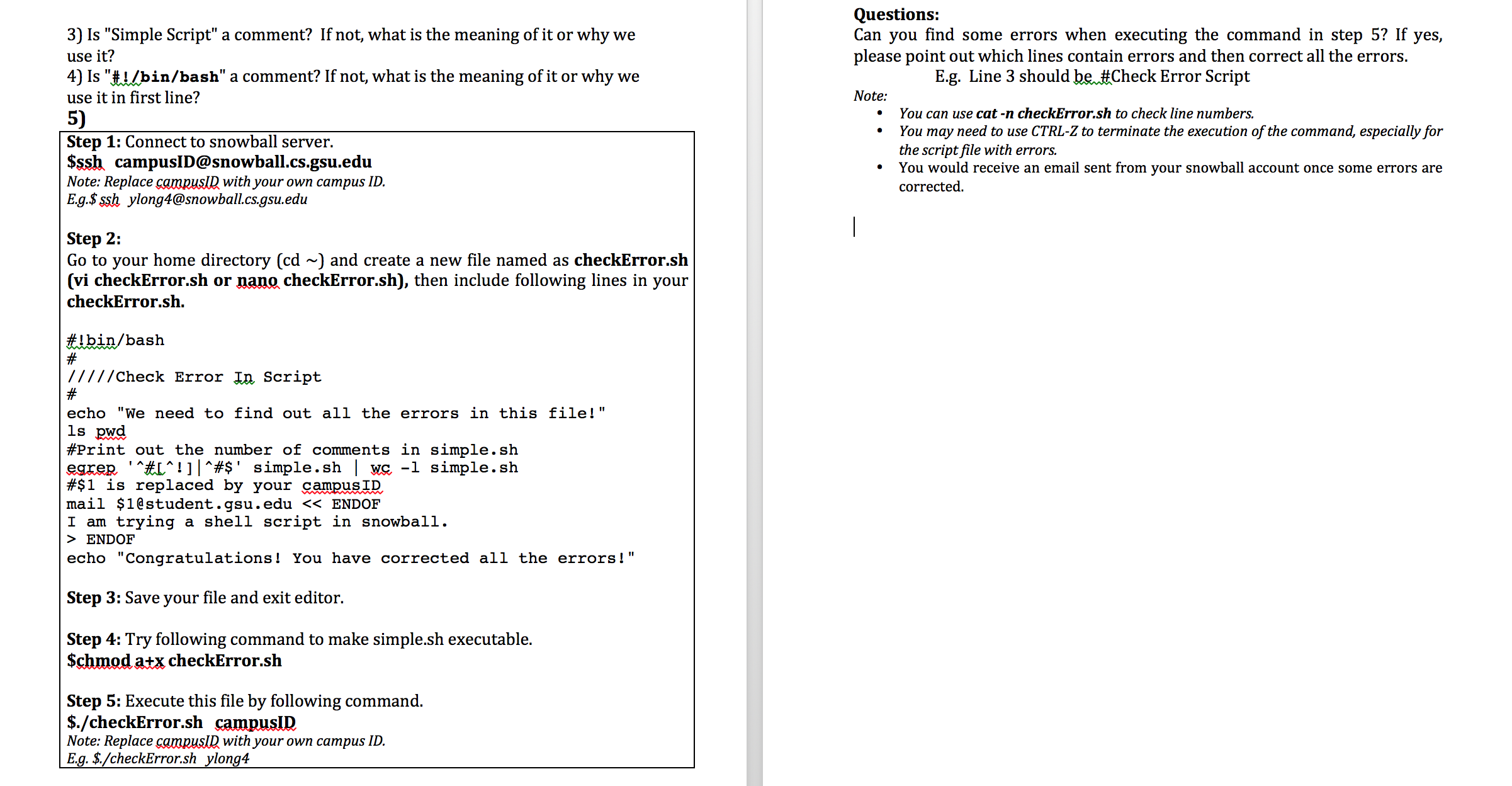 Is "Simple Script" a comment? If not, what is the | Chegg.com