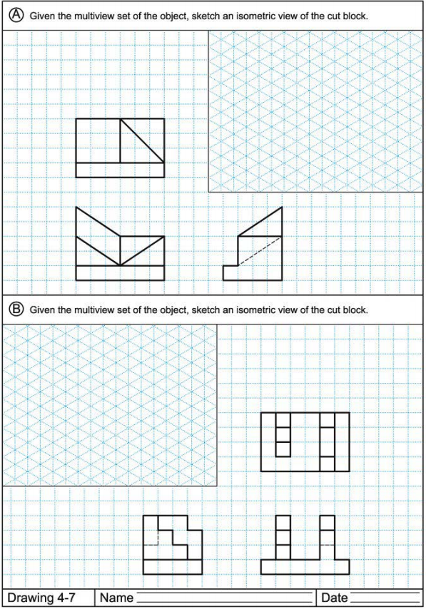 Solved Given The Multiview Set Of The Object Sketch An 3261